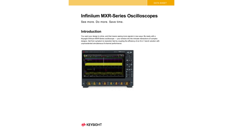Infiniium MXR-Series Real-Time Oscilloscopes | Keysight